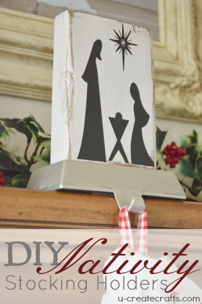 The Ferrell Boys and Me . . .: Christmas Craft: Nativity Stocking Holders